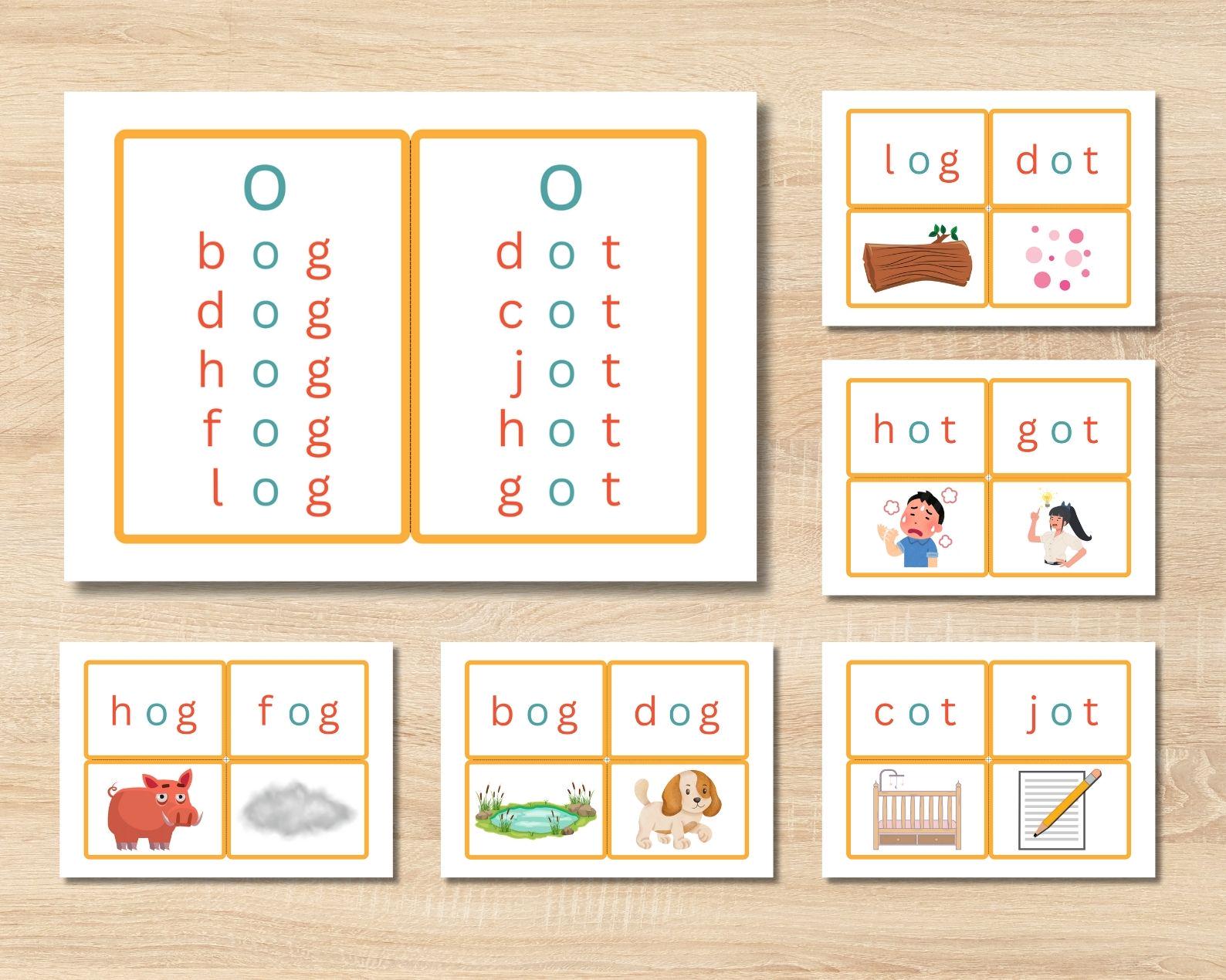 Learn to Read CVC Words | CVC Words Matching Activity | Match Pictures ...