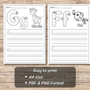 26 Printable Alphabet Coloring Pages Worksheets for Kids, Preschool ...