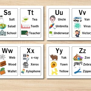 ABC Flashcards, Flashcards for Kids, Educational Printable Cards, Learn ...