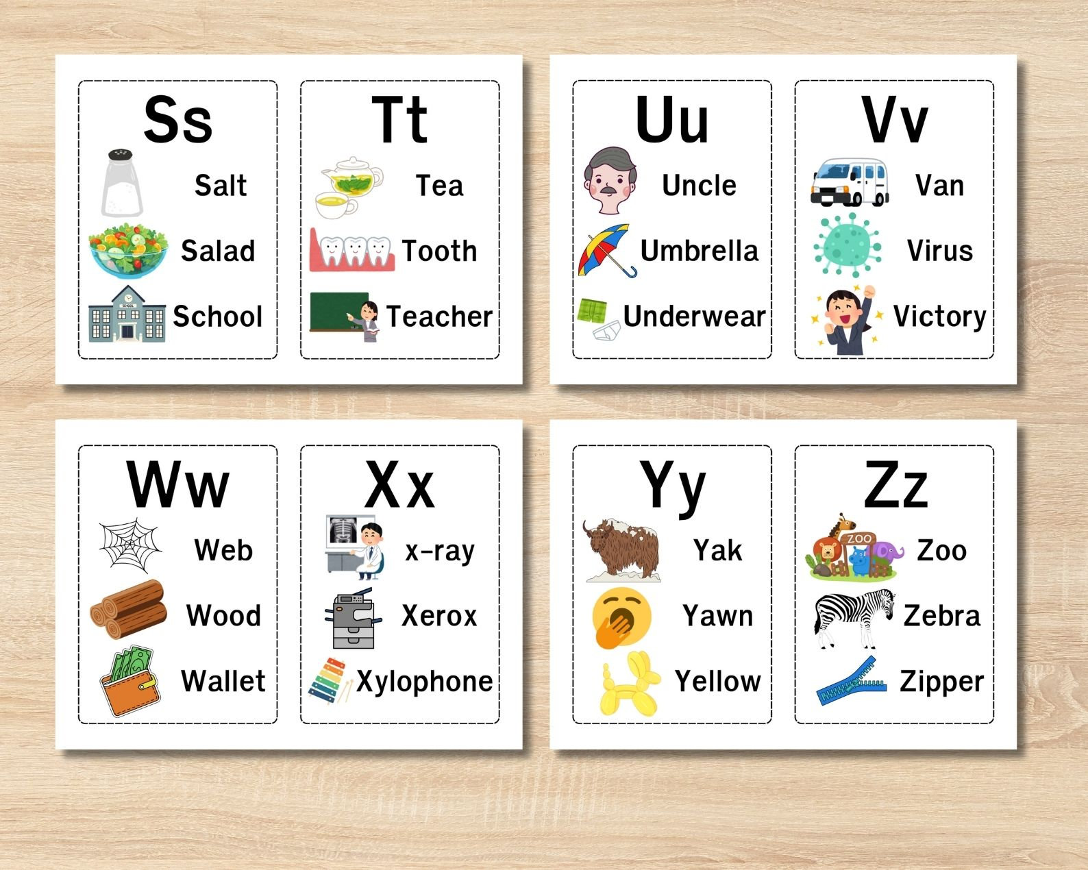ABC Flashcards, Flashcards for Kids, Educational Printable Cards, Learn ...
