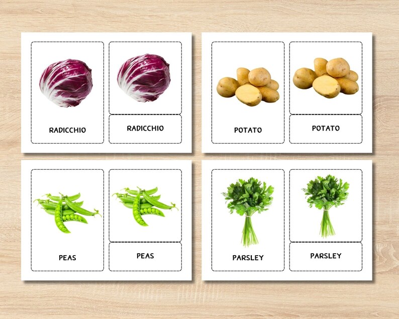 Flashcards for Kids, Vegetables (real Pictures), Vegetables Cards ...