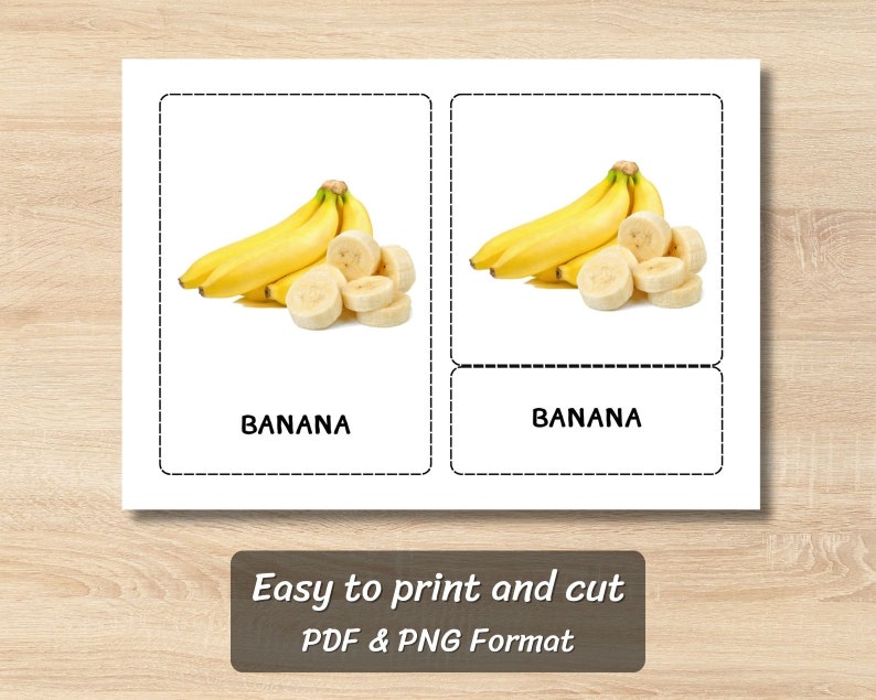 Flashcards for Kids, Fruits (real Pictures), Fruits Cards, Montessori ...