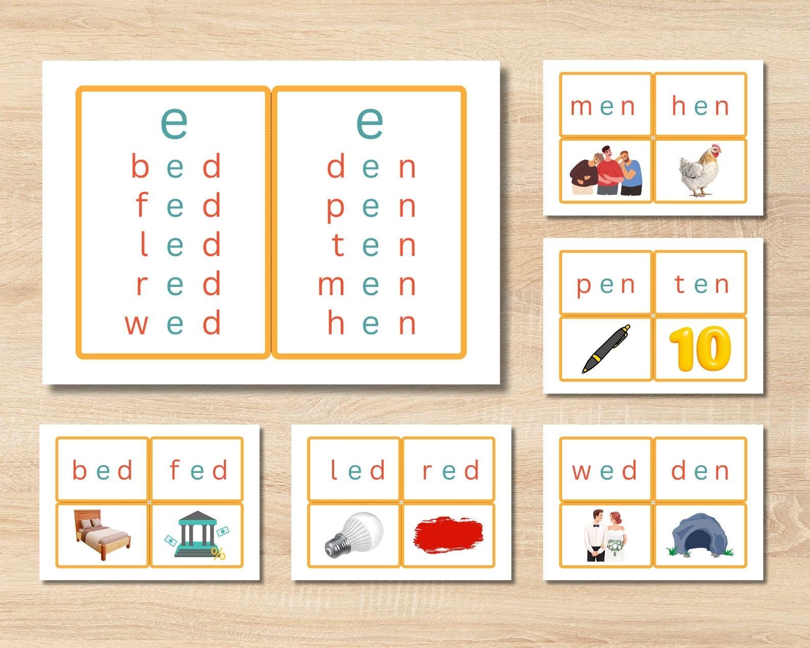 Learn to Read CVC Words | CVC Words Matching Activity | Match Pictures ...