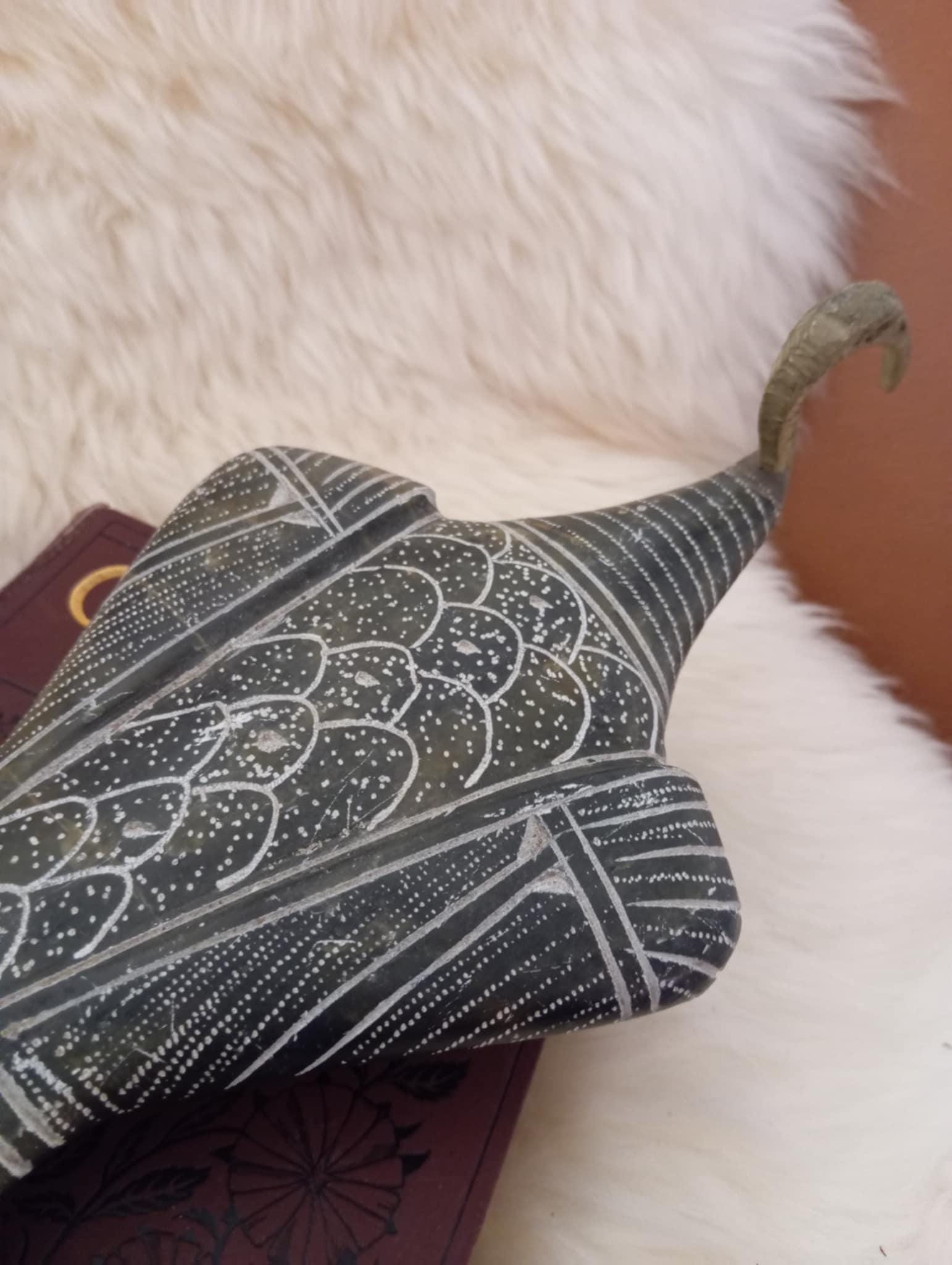 Egyptian God Toth, Sacred Ibis Statue, Hand Carved Soapstone Bird Made ...