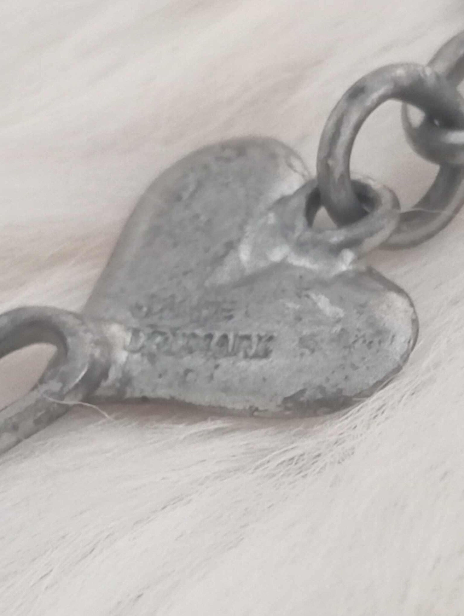 Danish Lysgaard Design Pewter Heart Toggle Tin Bracelet - Etsy