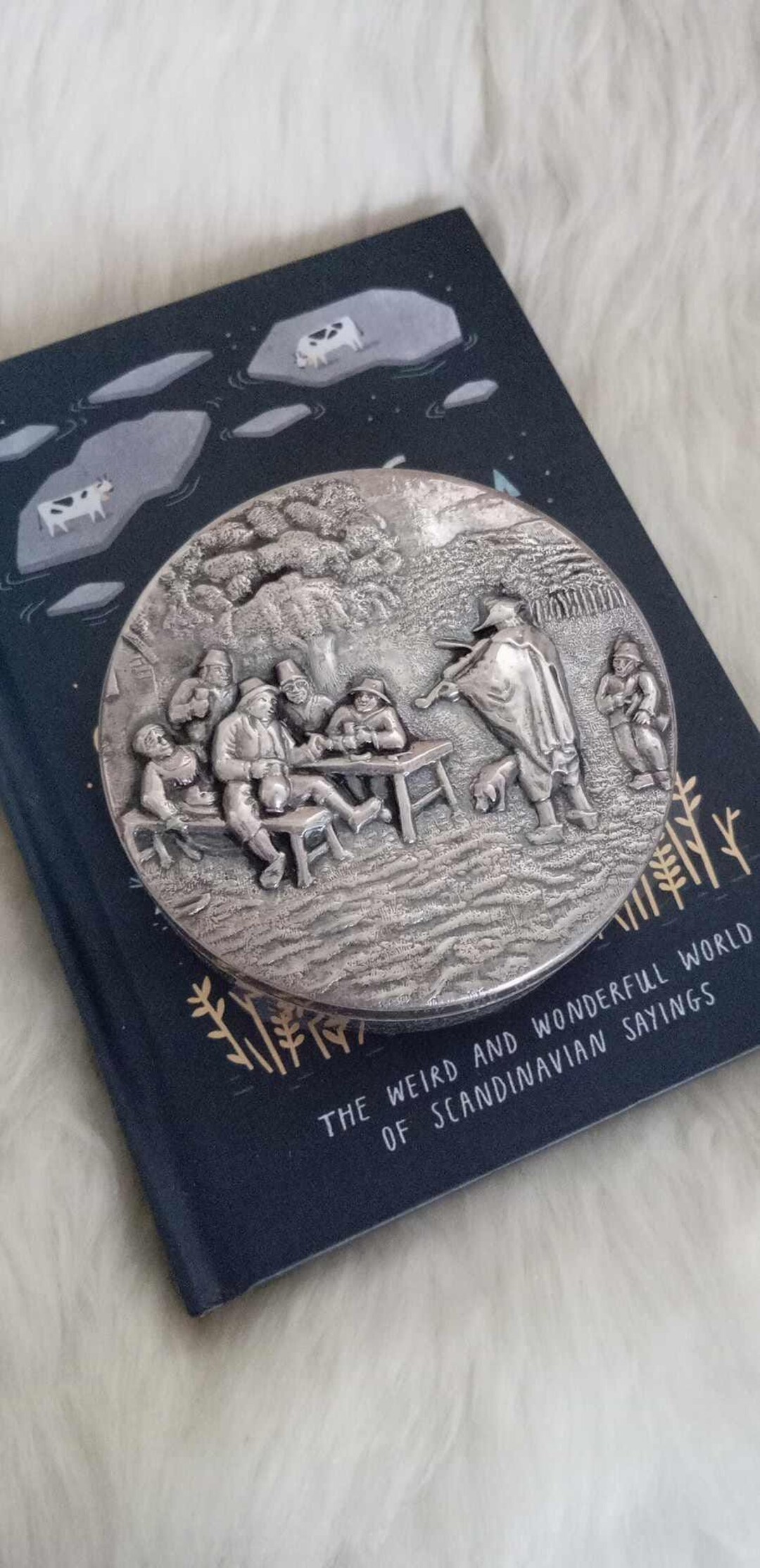 Vintage Silver-plated Danish Tin With Violin Fiddle Musician - Etsy