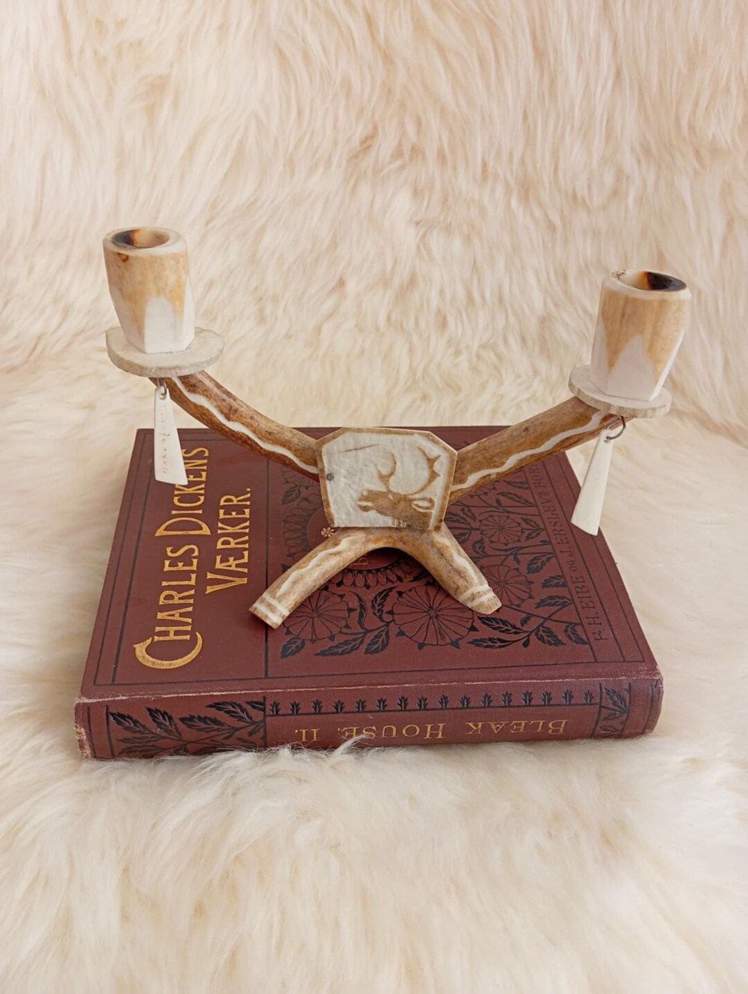 Vintage Scandinavian Hand Carved Sámi Reindeer Carved Candle Holder - Etsy