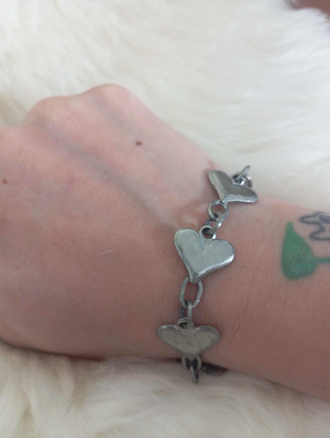 Danish Lysgaard Design Pewter Heart Toggle Tin Bracelet - Etsy