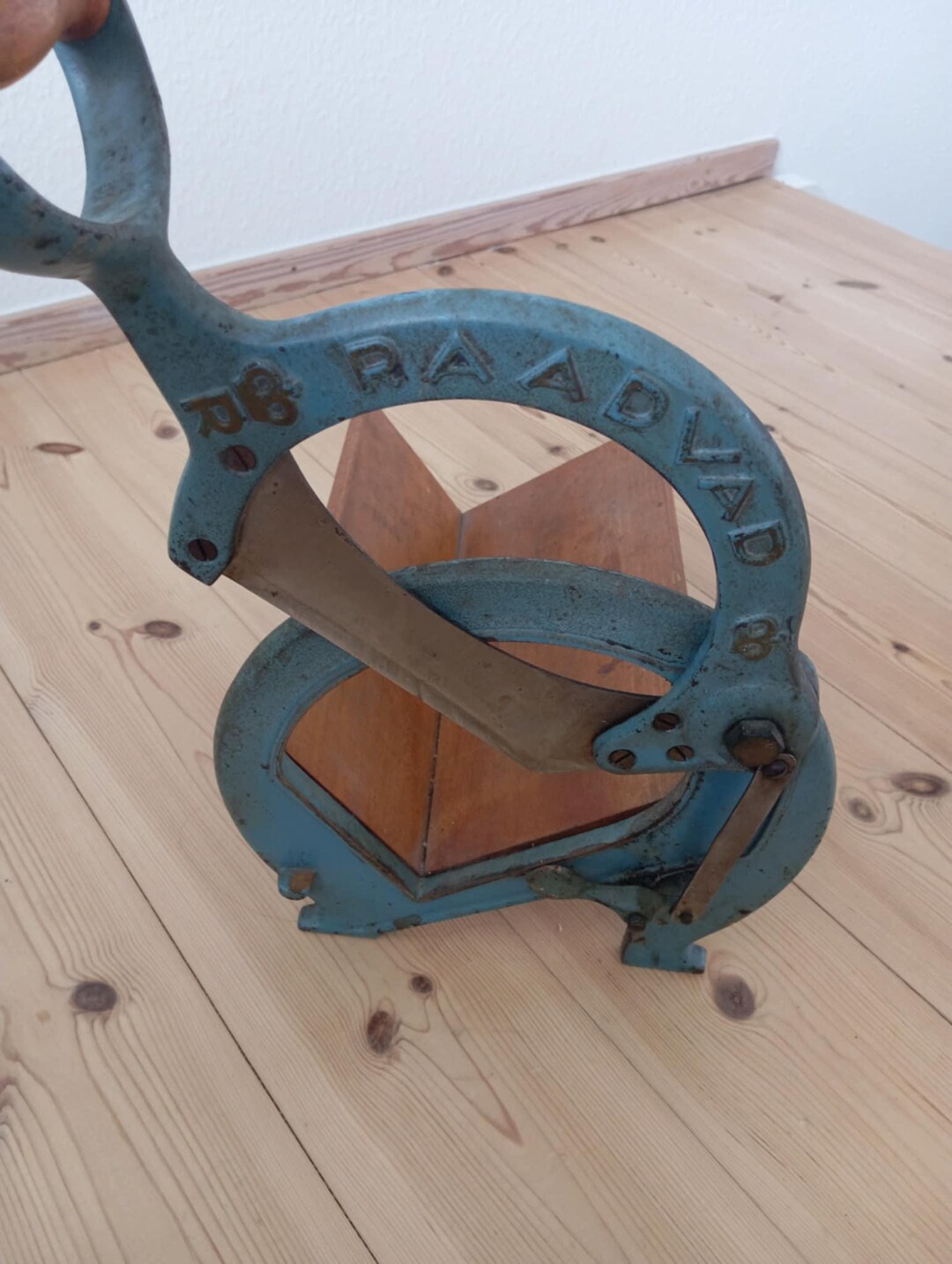 Vintage Blue/turquoise Danish Raadvad Bread Slicer - Etsy