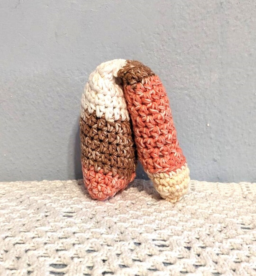 Cotton Crochet Stuffed Packer 5 Inches Multi Color White , Tan, Salmon ...