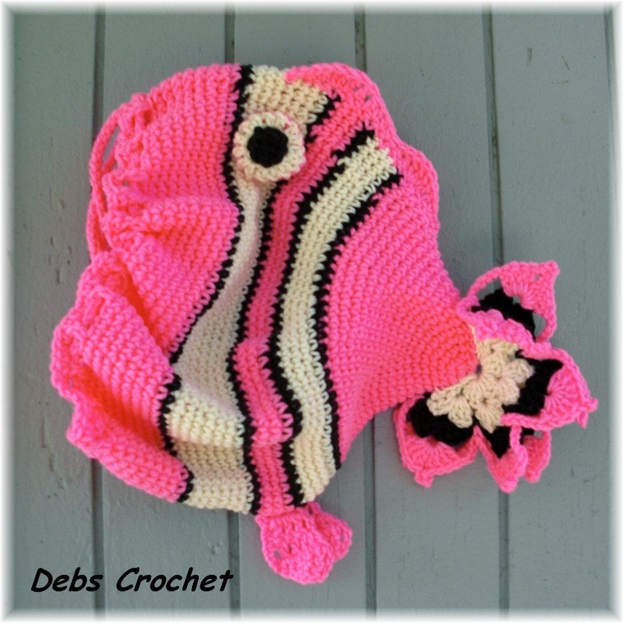 Clown Fish Bag Drawstring Tote Hot Pink - Etsy