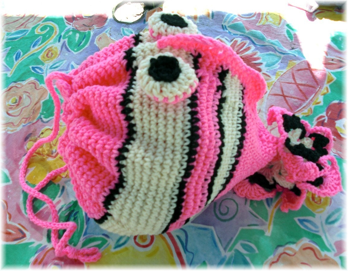 Clown Fish Bag Drawstring Tote Hot Pink - Etsy