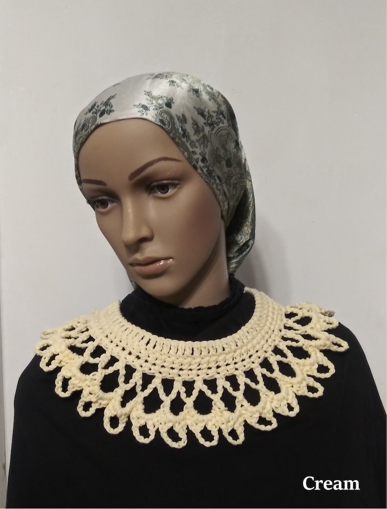 Crocheted RBG Collar Adjustable Ties Neck Wear Cotton Halloween Costume ...