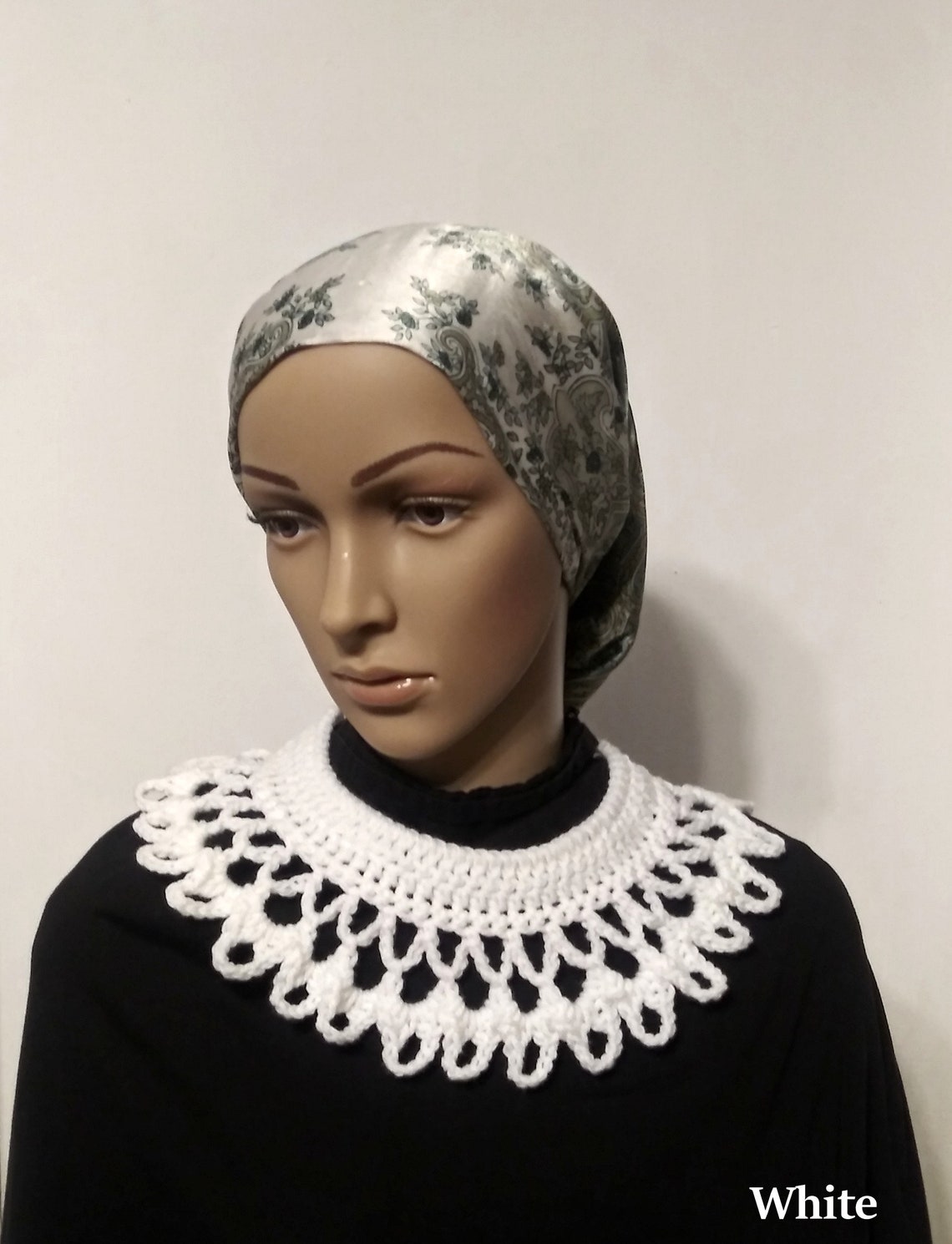 Crocheted RBG Collar Adjustable Ties Neck Wear Cotton Halloween Costume ...