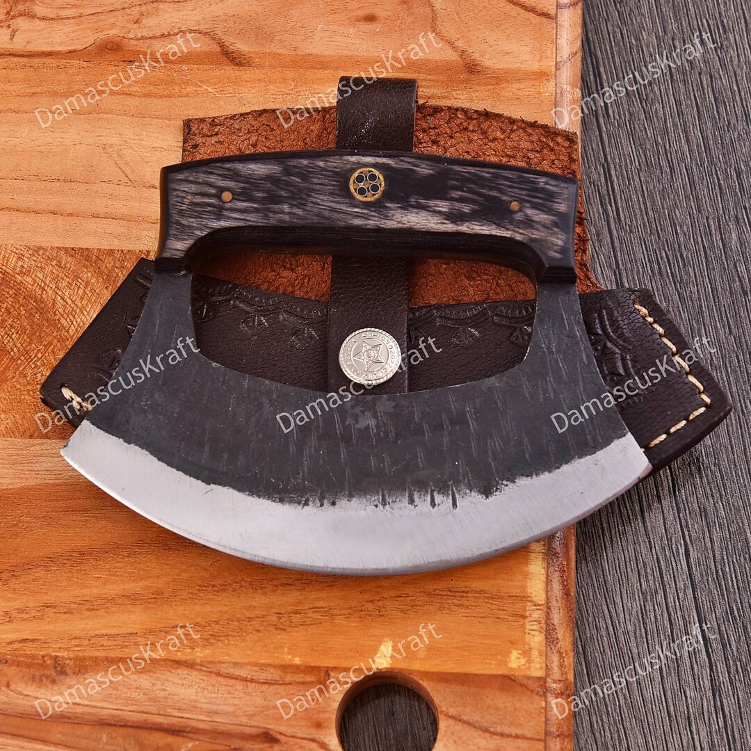 Handmade Full Tang Ulu Knife, Kitchen Knife, Ulu Chef Knife, Full Tang ...