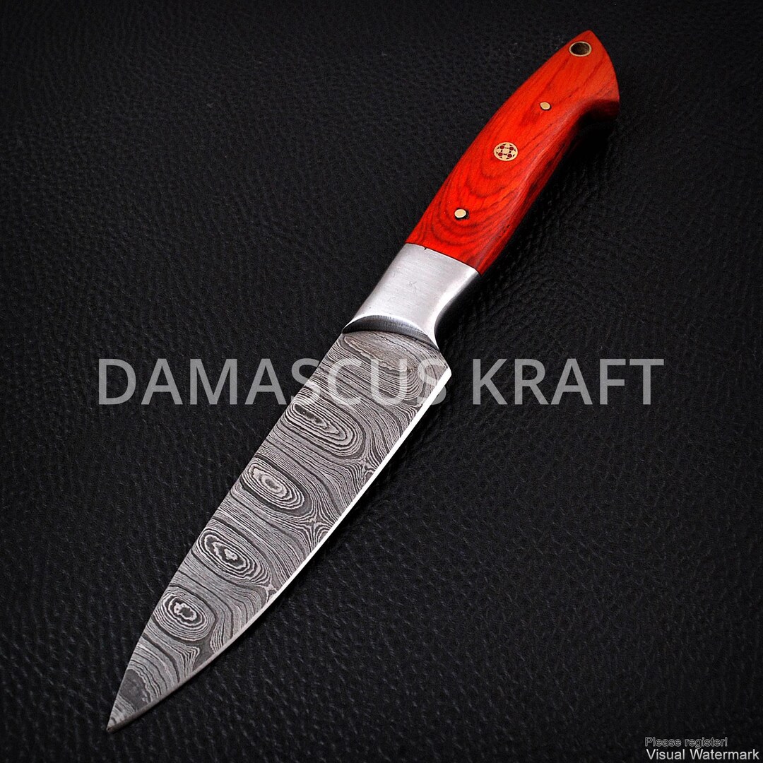 Damascus Steel Steak Knives, Chef Knives, BBQ Steak Knives, Chef Set ...