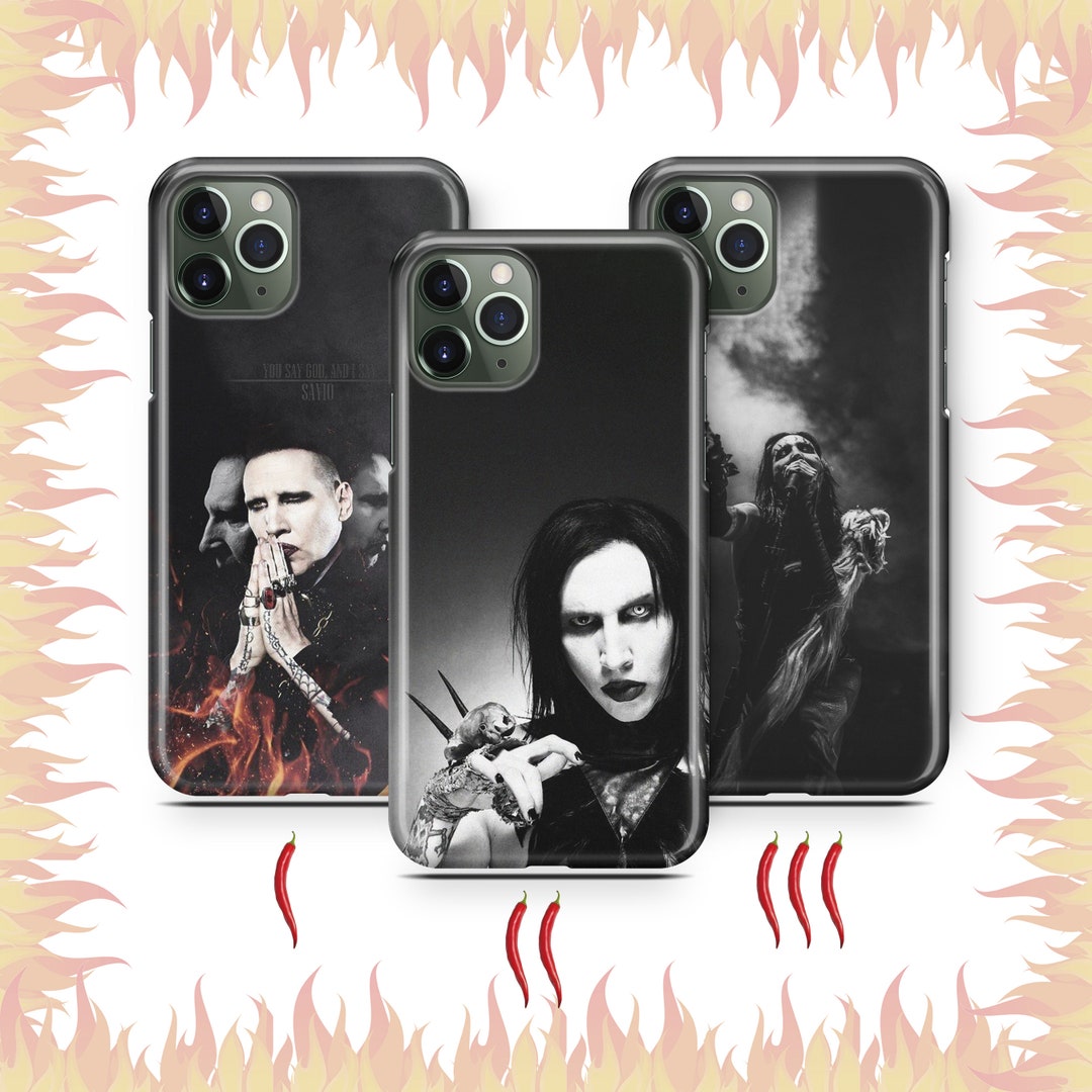 Marilyn Manson 4 Phone Case for Apple iPhone 11 12 13 14 15 16 E 17 Air ...