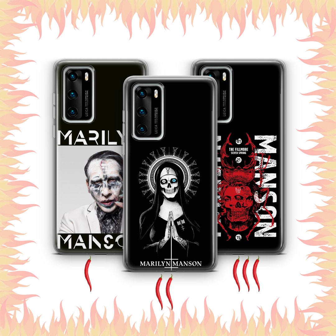 Marilyn Manson 7 Phone Case Cover for Huawei P9 P10 P20 P30 P40 Lite ...