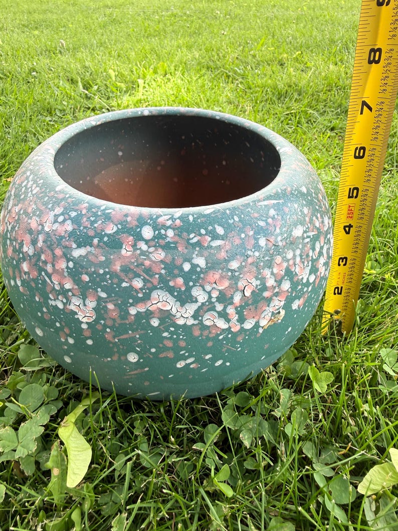 Handmade Ceramic Flower Pot: 5" Wide Succulent Planter With Drainage - Etsy
