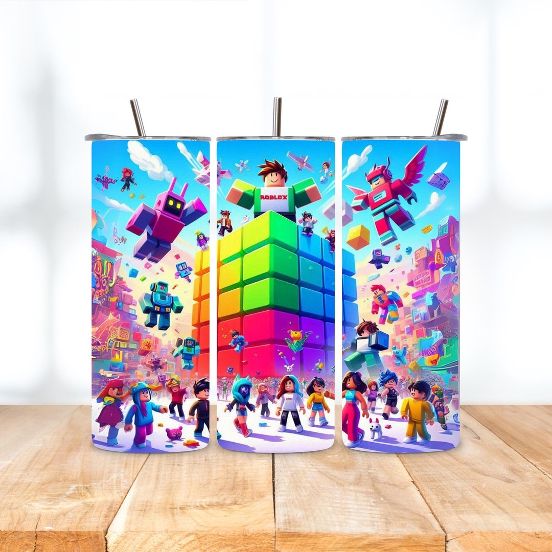 Roblox 20 Oz Skinny Tumbler Sublimation Design, Tumbler Wrap Design ...