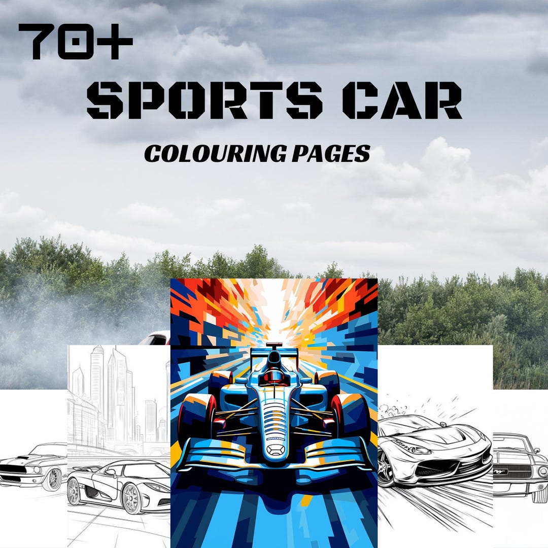 70 Cool Cars Coloring Pages Kids and Adults, Sport Cars, Luxury Cars ...