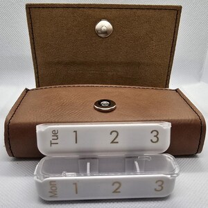 Leatherette Pill Box, Personalized - Etsy