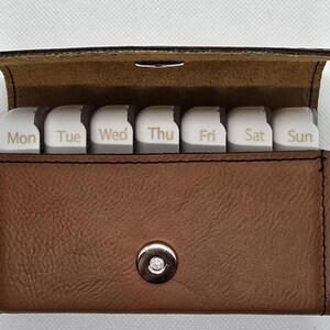 Leatherette Pill Box, Personalized - Etsy