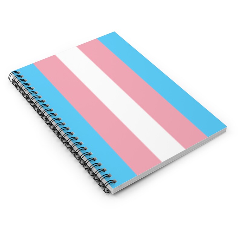 Trans Pride Flag Notebook Pride Month Pride Collection LGBT Gift Trans ...