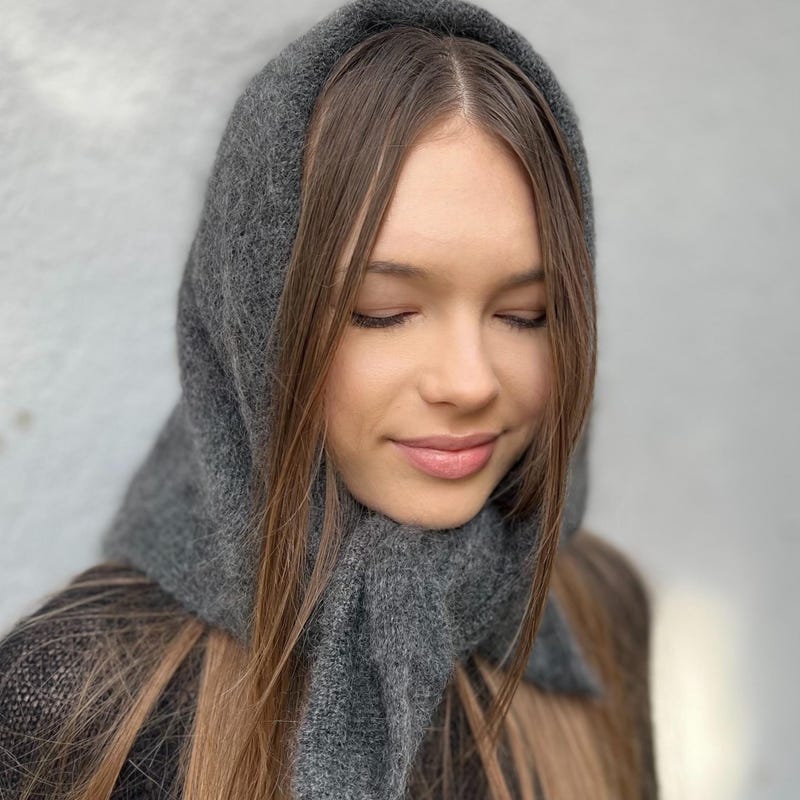 Square Winter Headscarf - Etsy