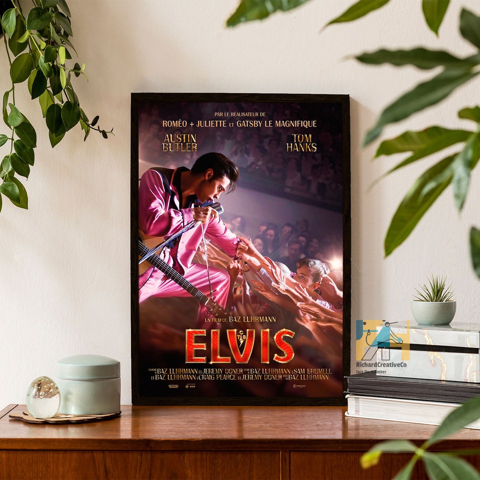 2022 Elvis Movie Poster, Elvis Presley Austin Butler Tom Parker Poster ...