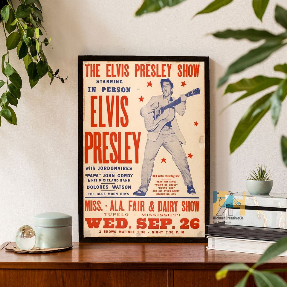 2022 Elvis Movie Poster, Elvis Presley Austin Butler Tom Parker Poster ...