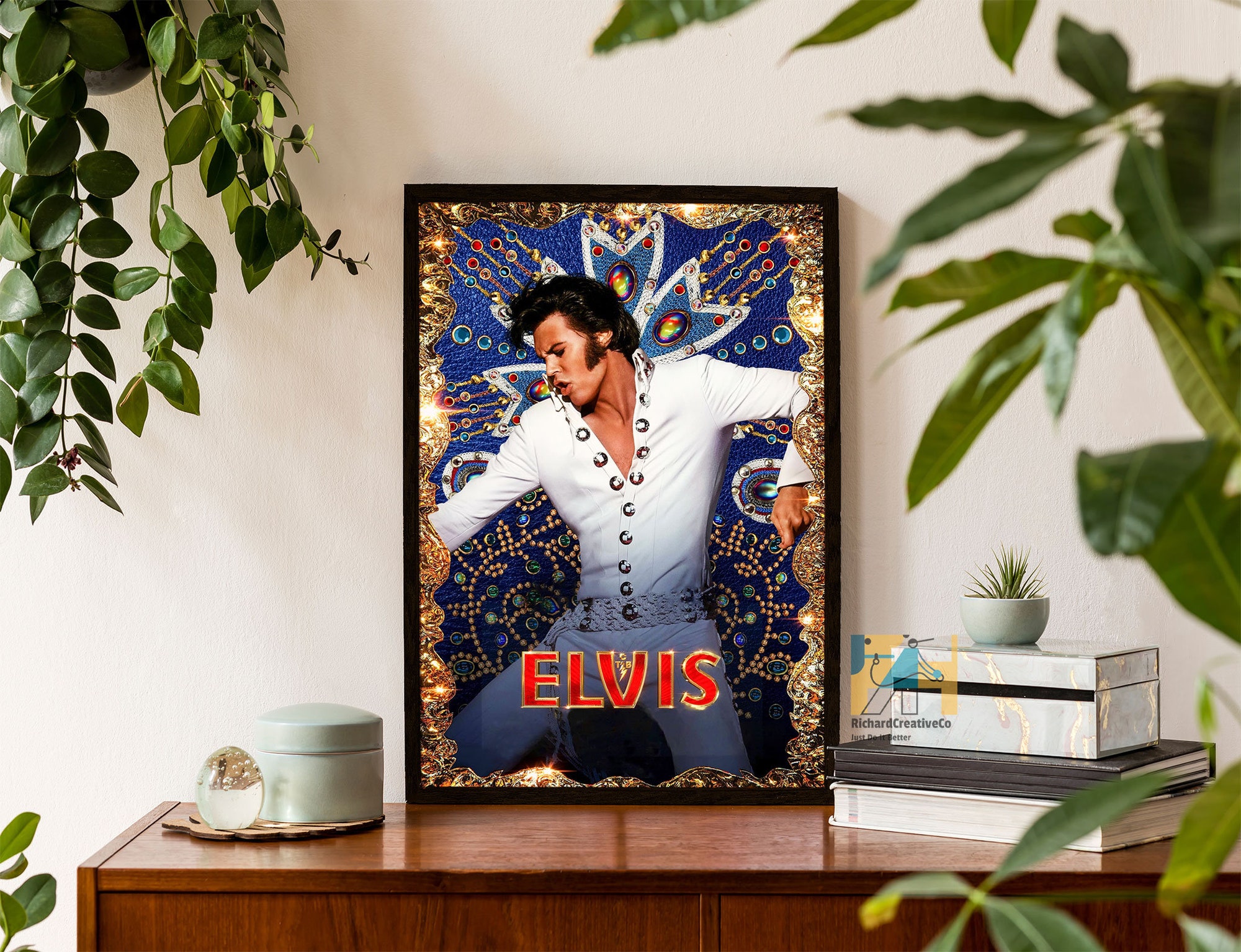 2022 Elvis Movie Poster, Elvis Presley Austin Butler Tom Parker Poster