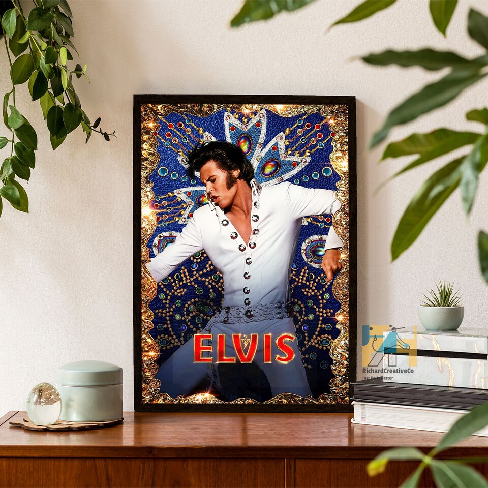2022 Elvis Movie Poster, Elvis Presley Austin Butler Tom Parker Poster ...
