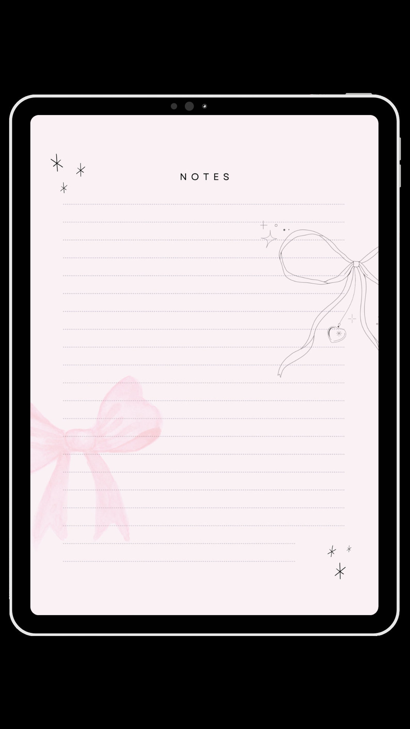 Coquette Girly Pink Habit Building Digital Planner, Goodnotes, Ipad ...