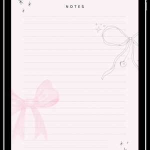 Coquette Girly Pink Habit Building Digital Planner, Goodnotes, Ipad ...