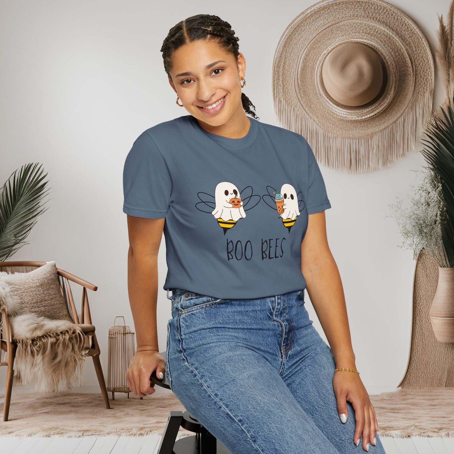 Boo-tiful Ghost Boo Bees Tee - Funny Halloween Shirt | Comfort Colors T ...