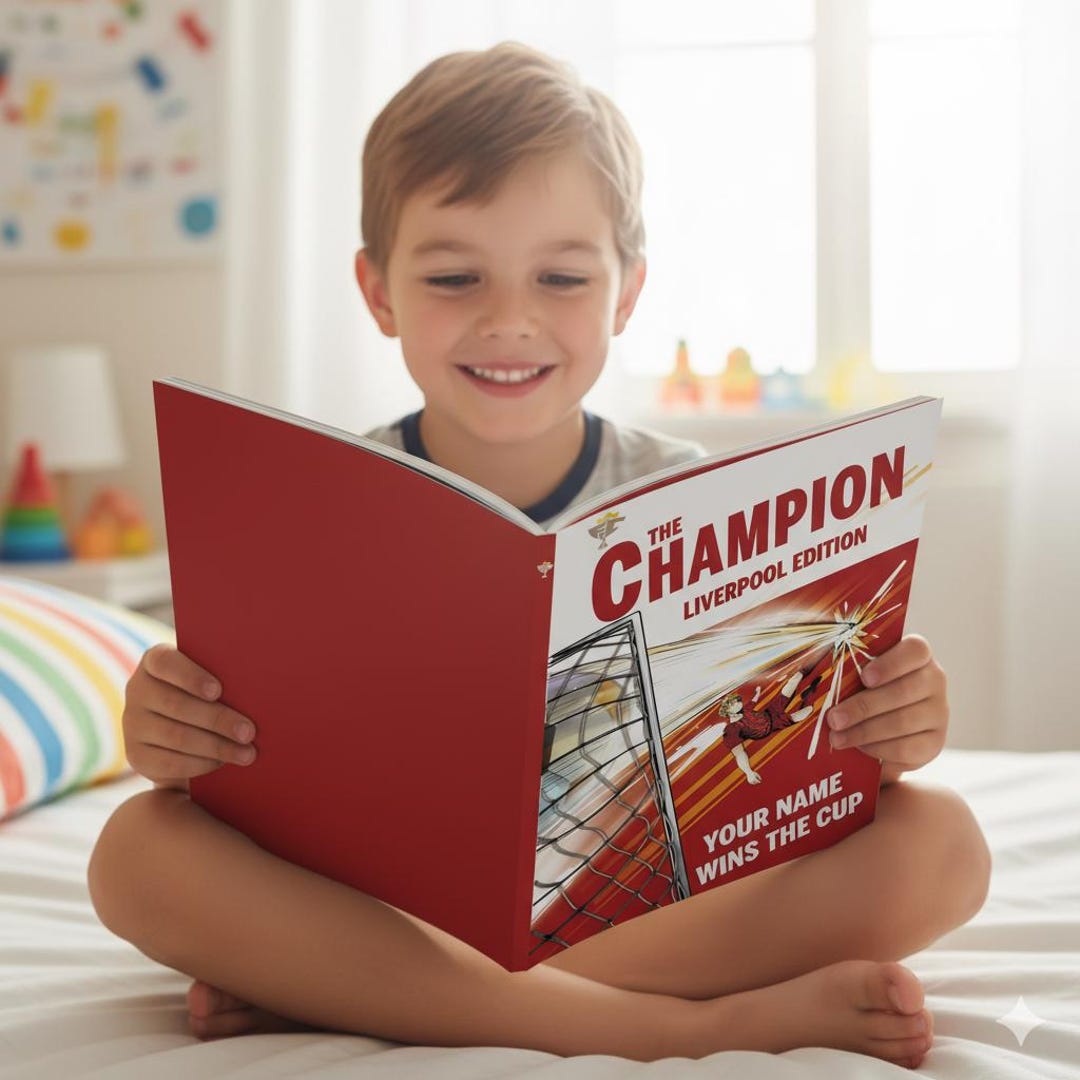 Personalised Liverpool FC Story Book | Custom Kids Football Gift | Boys ...