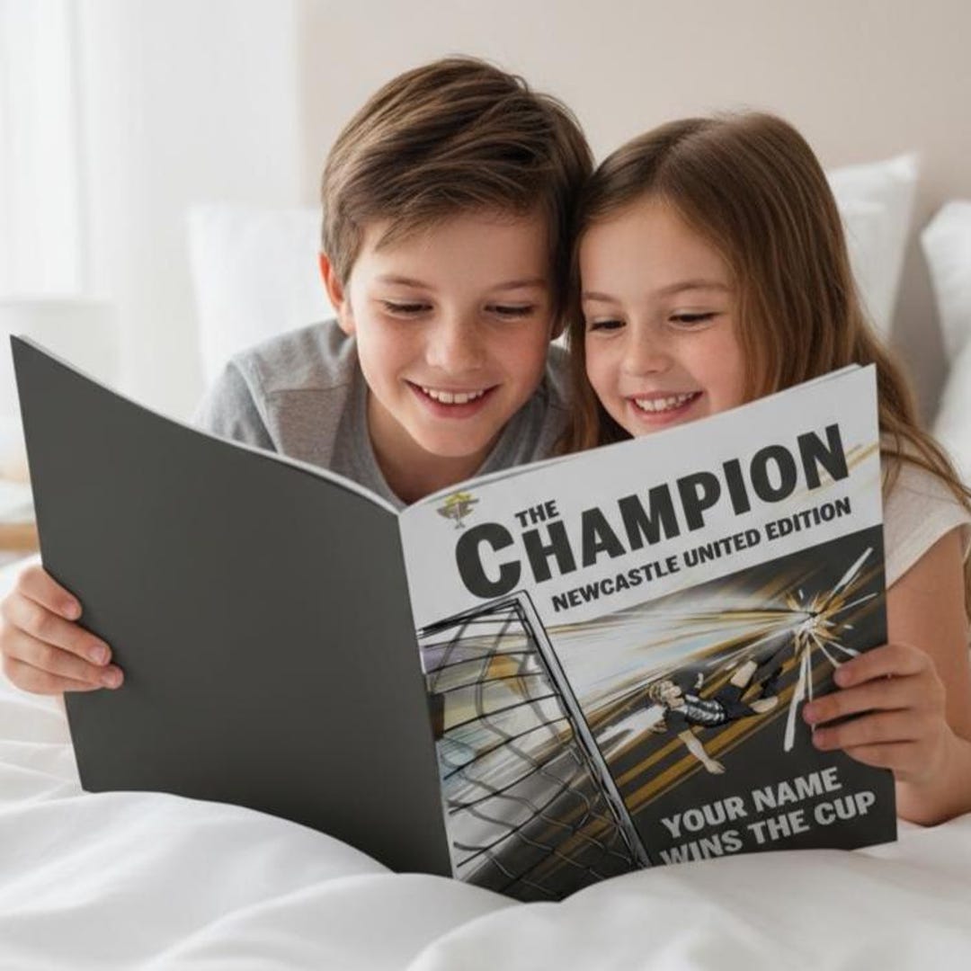 Personalised Newcastle United FC Book | NUFC Kids, Boys, Mens, Sons ...