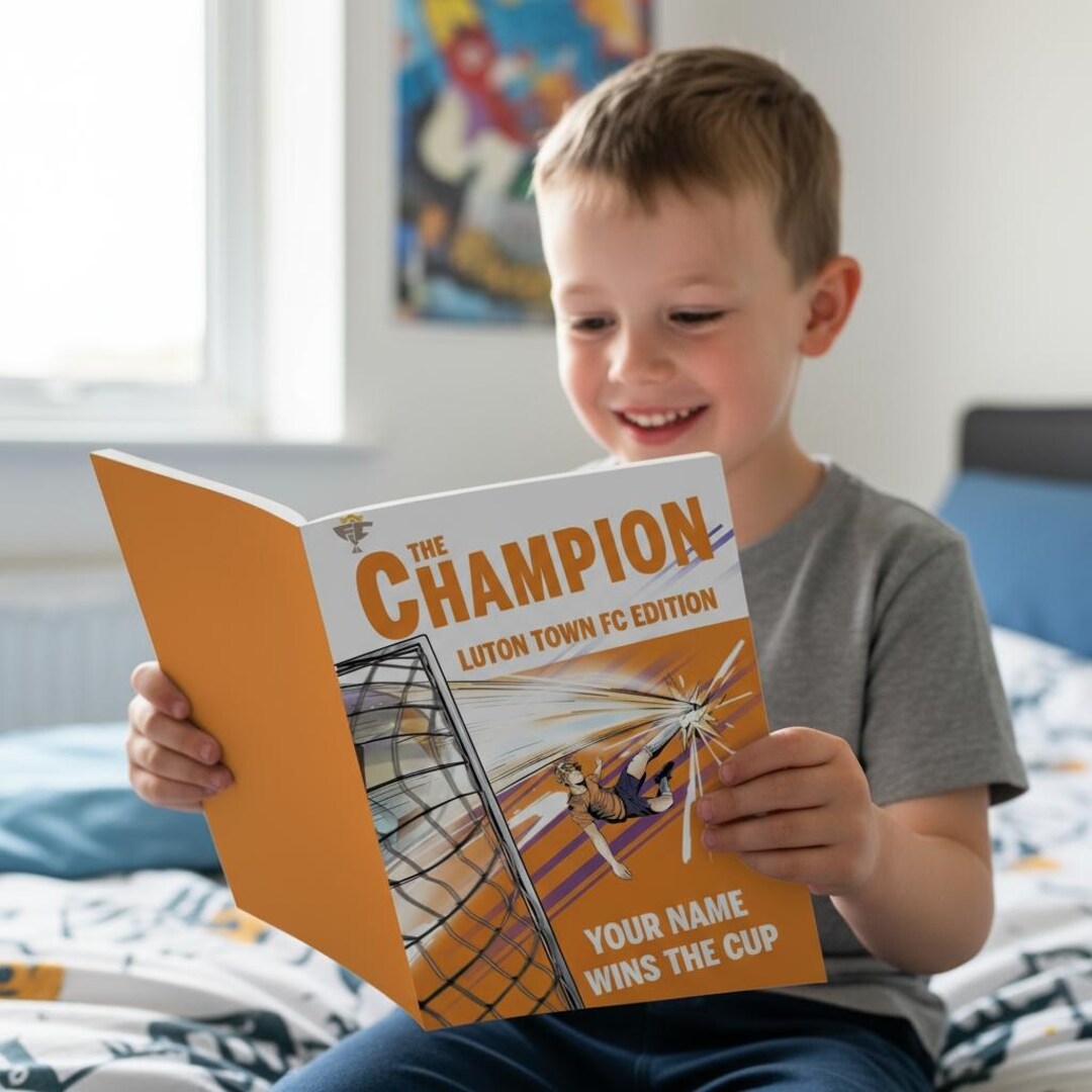 Personalised Luton Town FC Football Story Book | Custom Kids Football ...