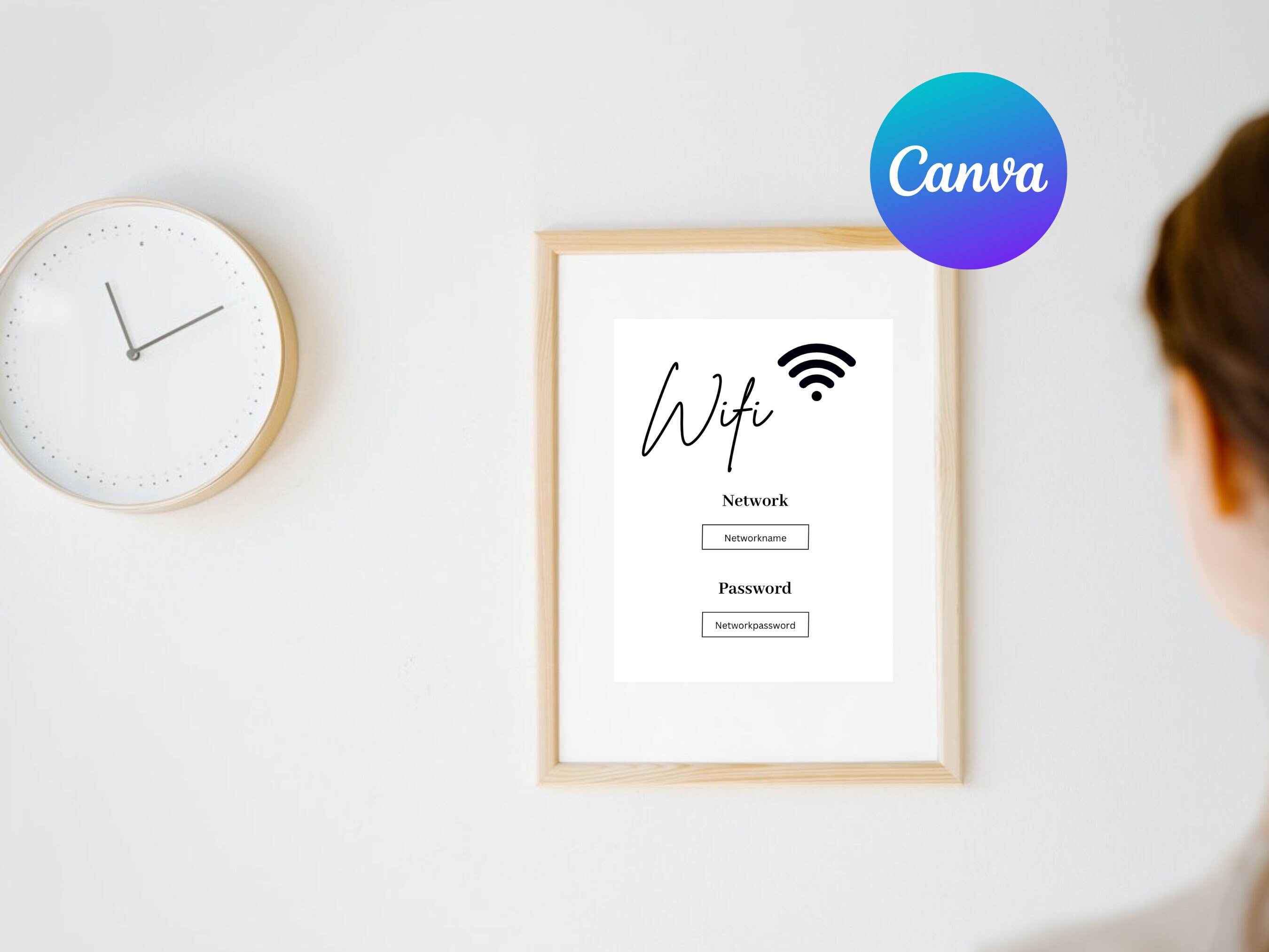 Editable Wifi Sign Password Sign Template, Wifi Password Printable ...