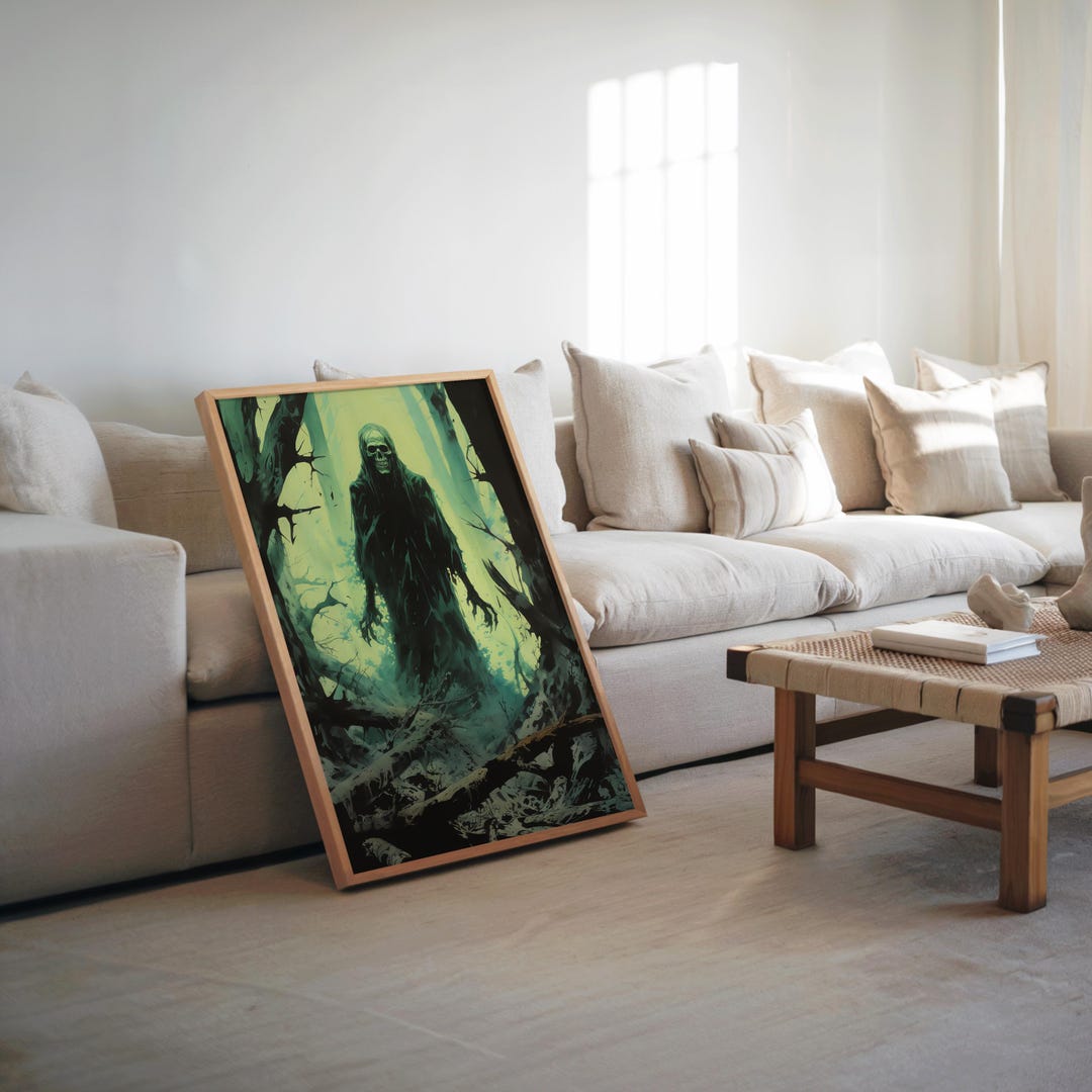 Forest Skull | Comic Art | Impressionism Painting | Gouache Acrylic ...