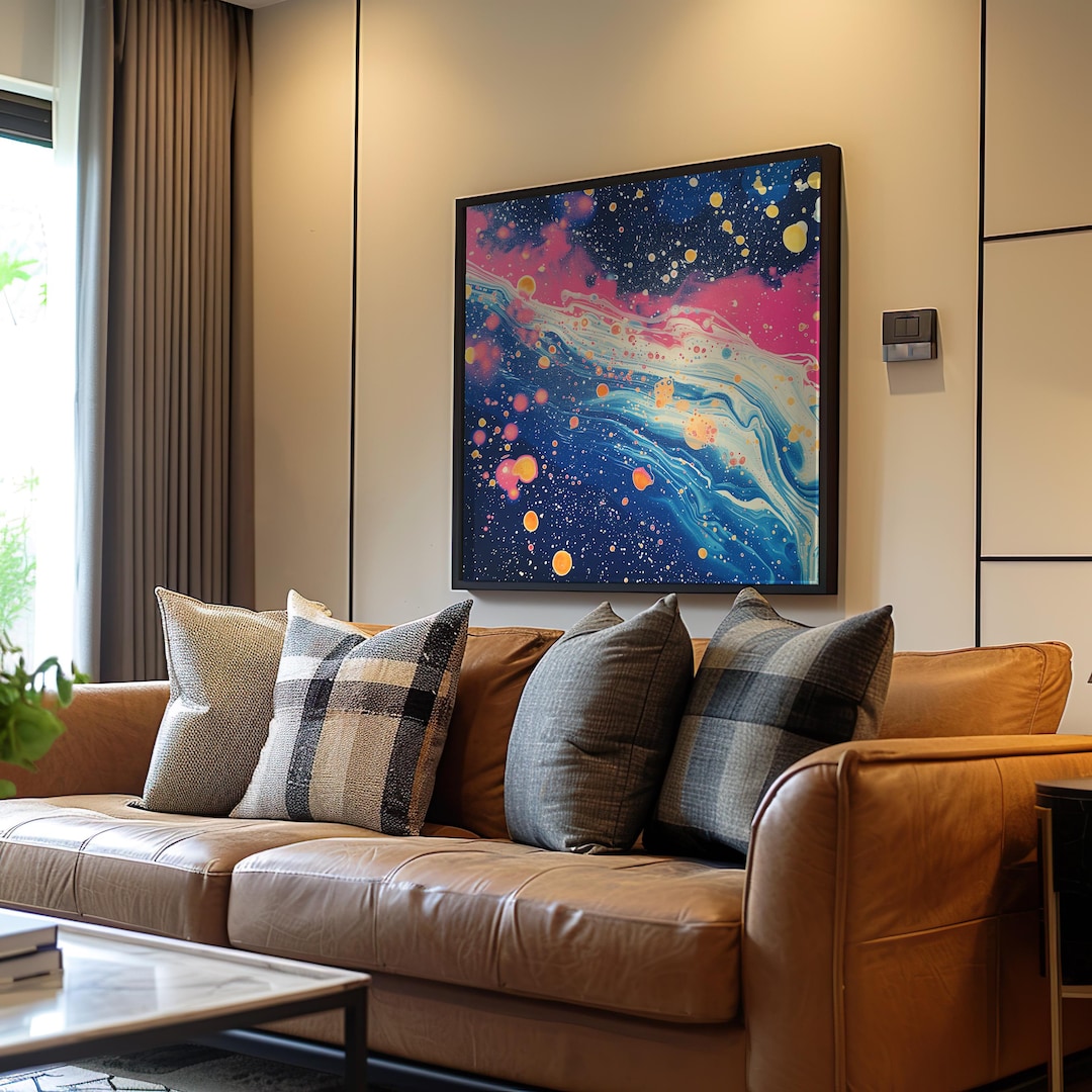 Psychedelic Bubble Explosion | Acrylic Screen Print | Neon Color Poster ...
