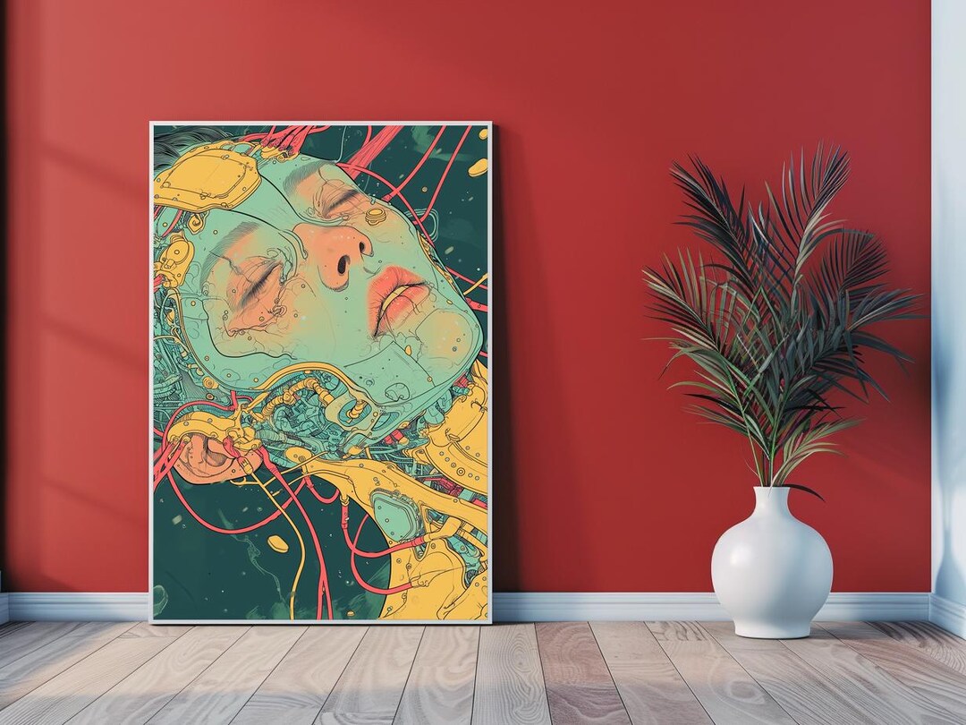 Japanese Animation | Cyborg Birth Chamber | Poster Print | Etsy Sci-fi ...