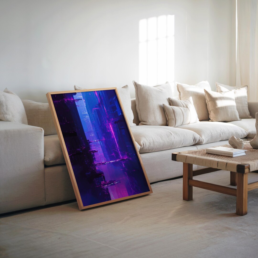 Cyberpunk Synthwave City Poster | Neon Pastel Vibe | 3D Render Art ...