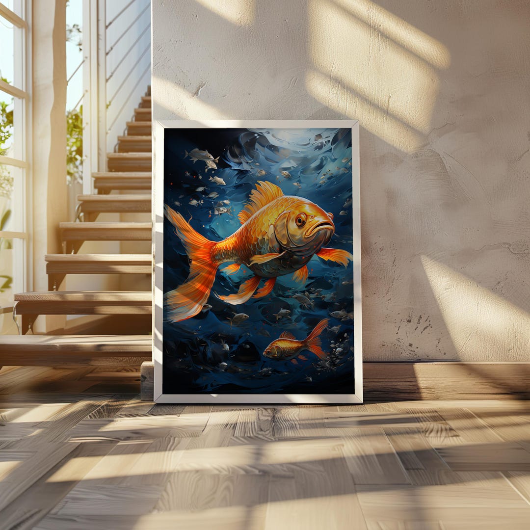 Fish Impressionism Art | Vibrant Color Detail | Glossy Fine Art Print ...
