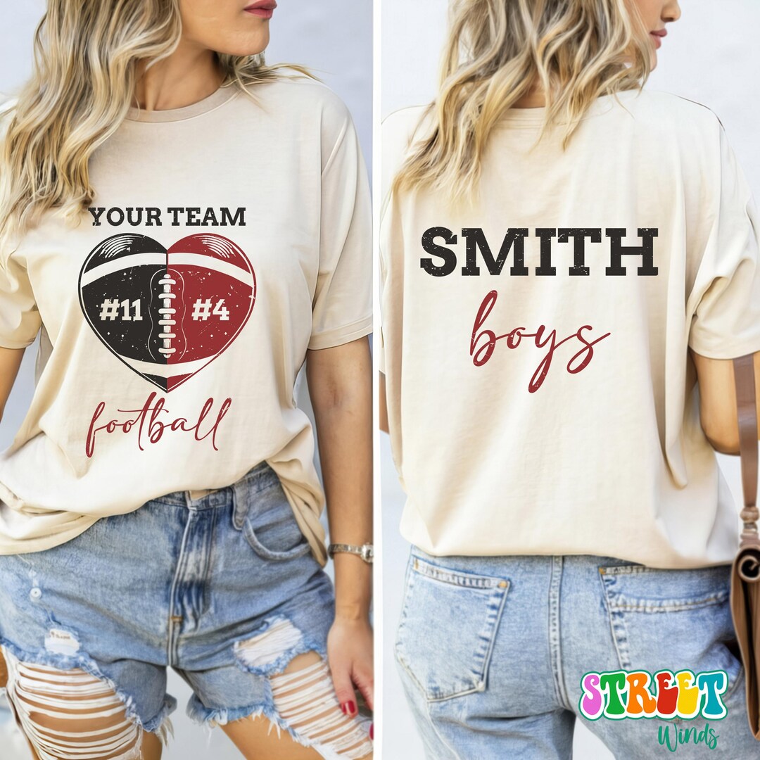 Custom Matching Football Team Sweatshirts, Personalized Football Shirts ...