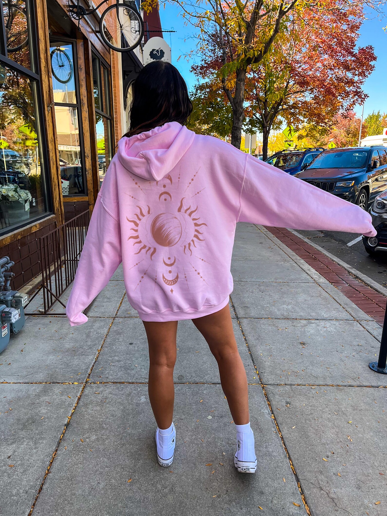 Aesthetic Moon Sweatshirts, Mystical Moon and Sun Shirts, Boho Moon ...