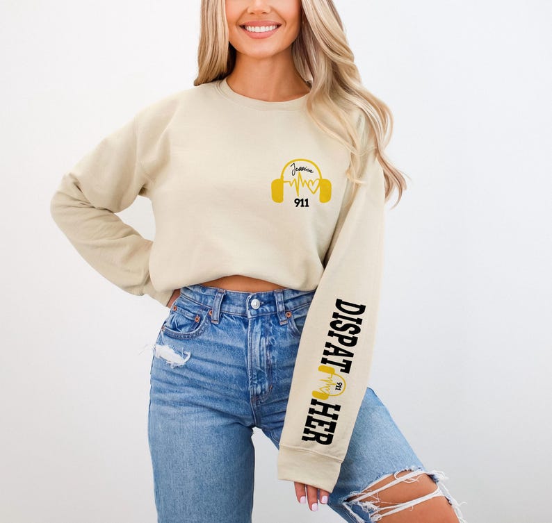 Custom Dispatcher Sweatshirt, Personalized 911 Dispatcher Shirt, Funny ...