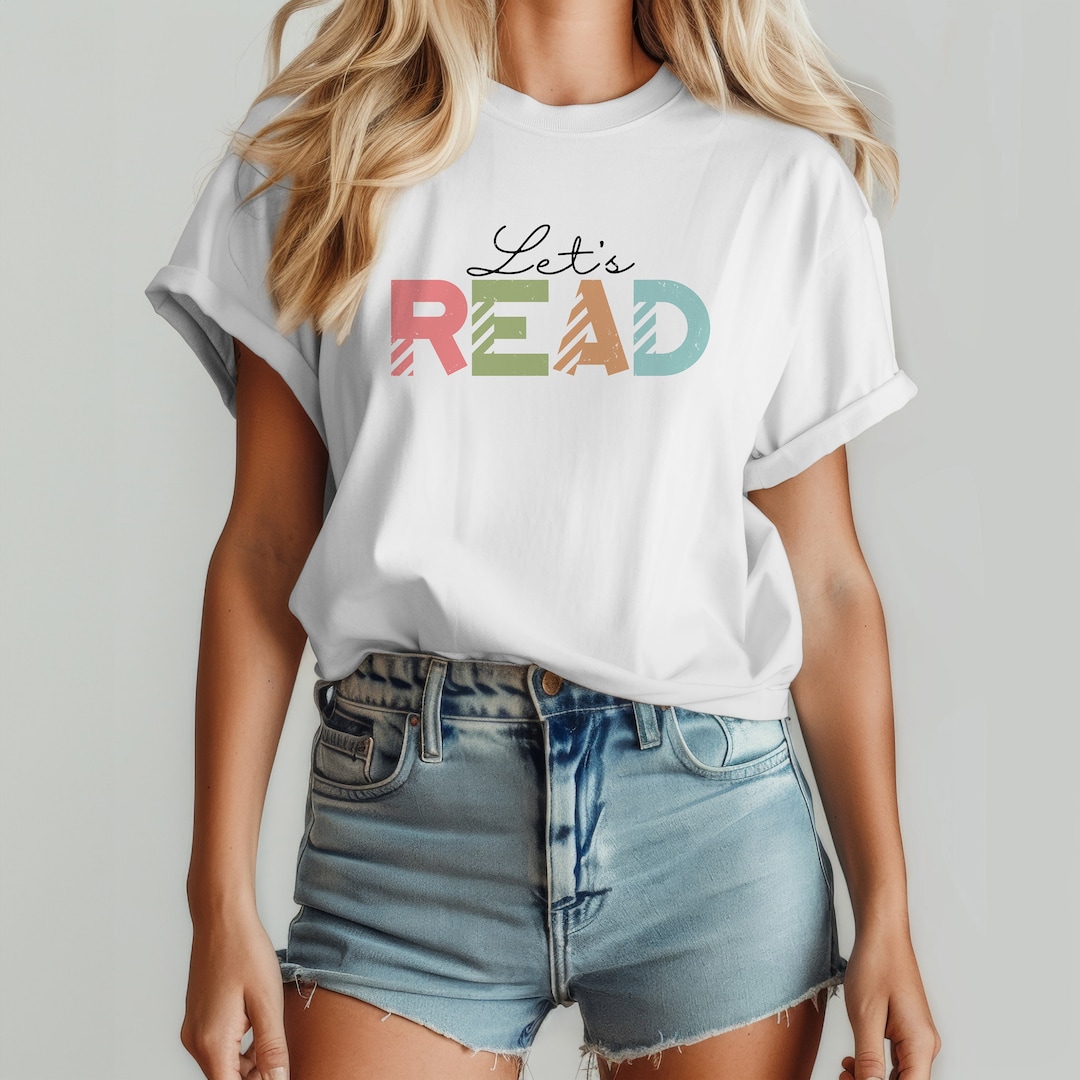 Let's Read Shirt,trendy Book Shirt,book Lover Shirt,book Nerd Shirt ...