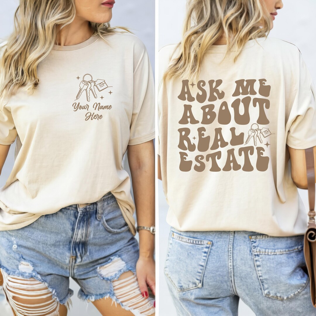 Ask Me About Real Estate Shirt ,custom Real Estate Shirts for Women ...